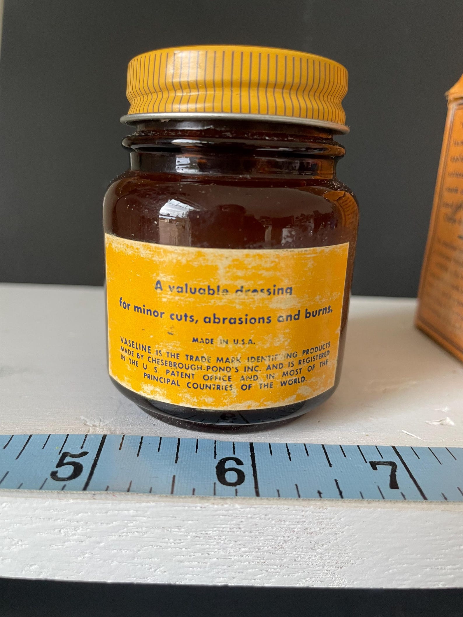 Antique Vaseline Jar and Box - Etsy