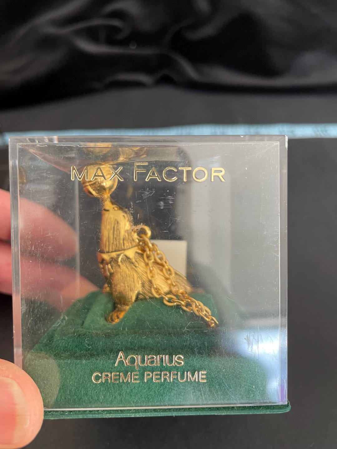 Vintage Max Factor Aquarius Seal Compact Perfume Necklace - Etsy