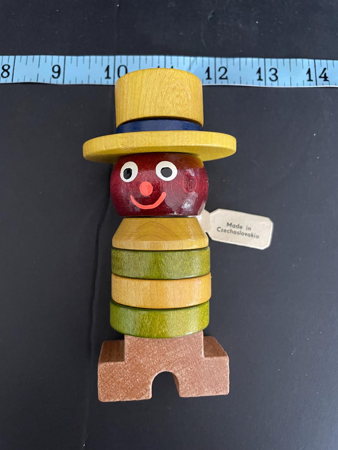Vintage Wooden Stacking Doll - Etsy