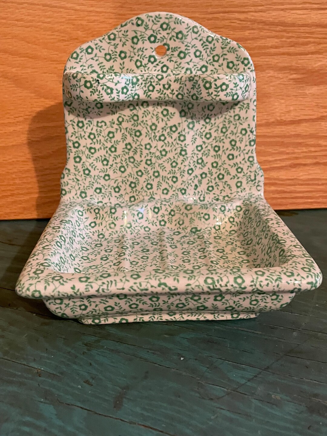 Vintage Felicity Burleigh Soap Dish in Green - Etsy
