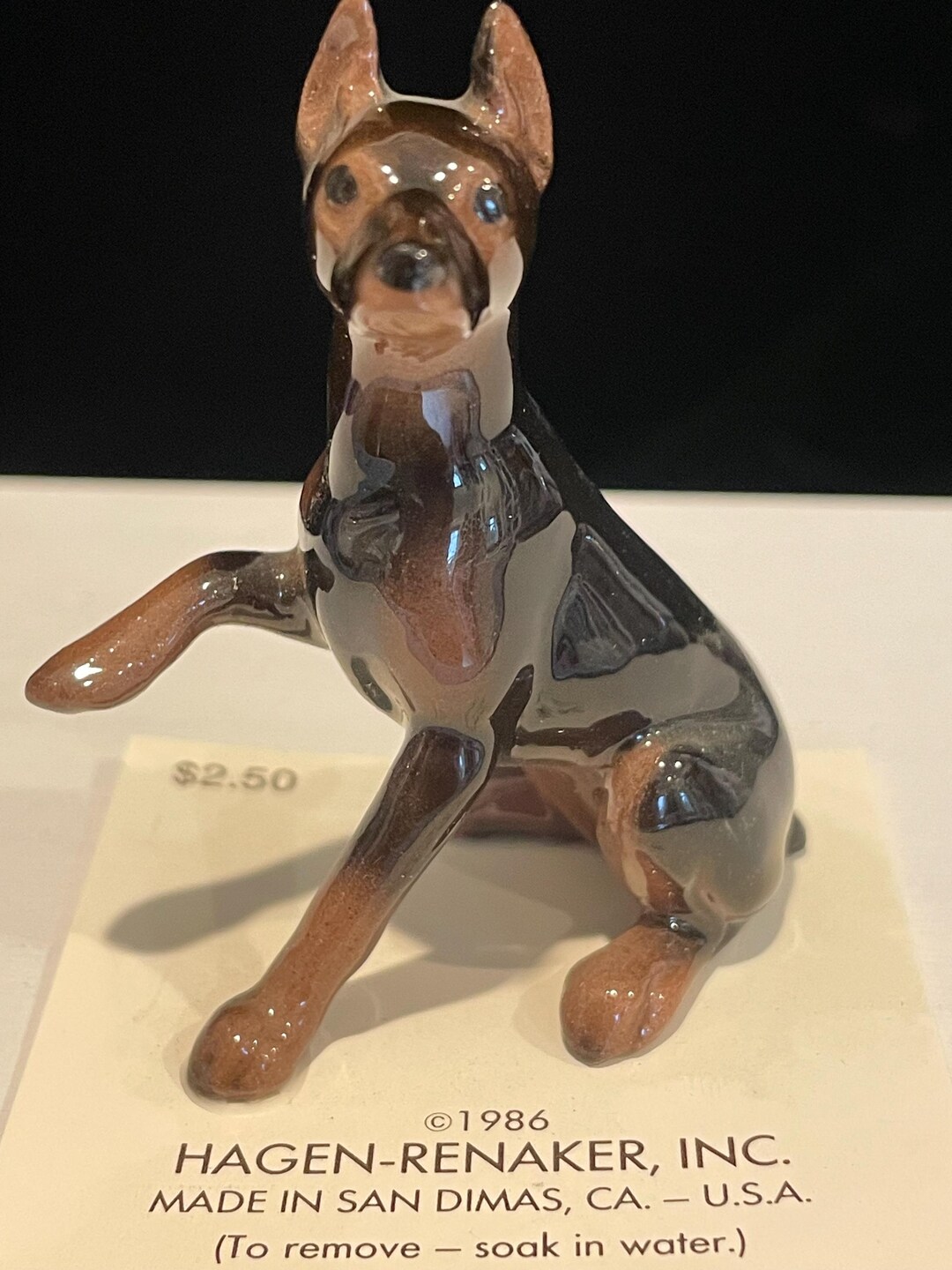 Vintage Hagen Renaker Doberman Figurine - Etsy