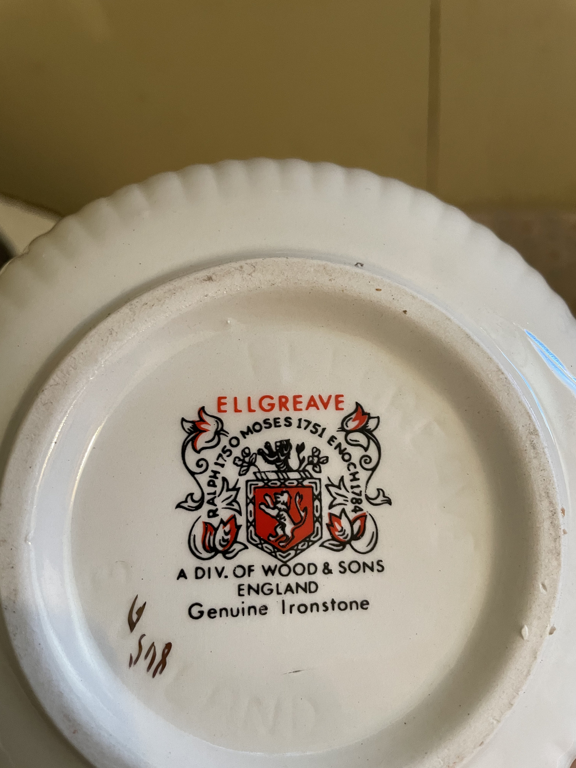 Vintage Ellgreave Ironstone Tea Pot - Etsy