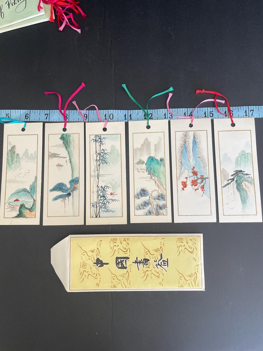 Vintage Hand Painted Chinese Bookmarks - Etsy