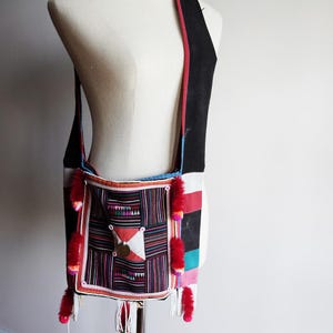 Real Vintage Akha Hill Tribe Hand Embroidered Ethic Bag With Antique ...