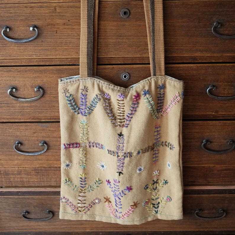 Handwoven Embroidered Tote Bag: Dara-ang Tribe Handspun Cotton - Etsy