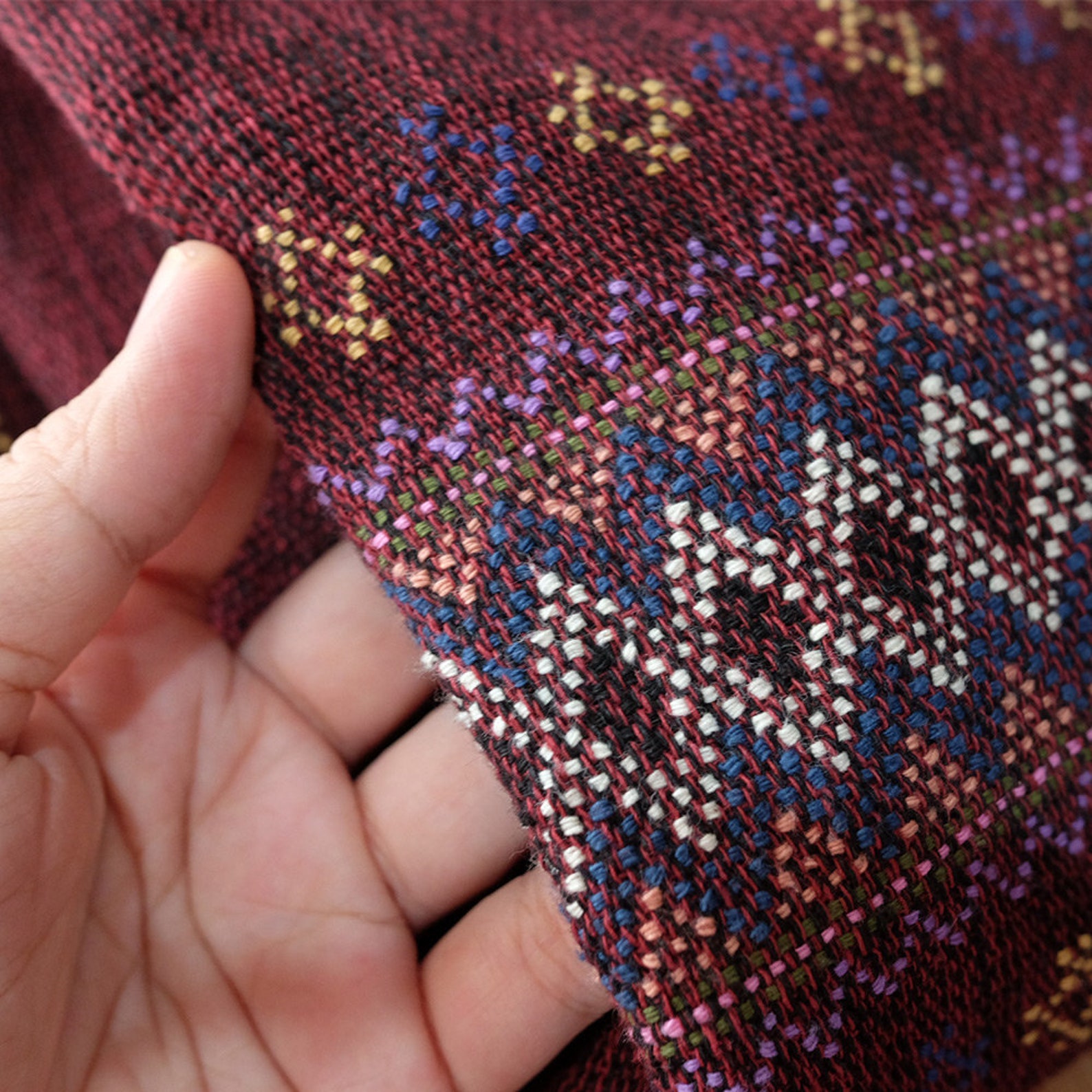 Handwoven Karen Tribe Women Traditional Bohemian Dress With Organic ...
