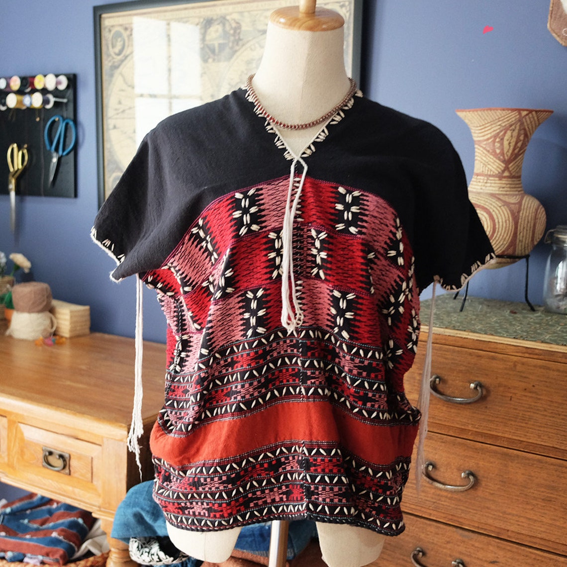 Thailand Karen Hill Tribe Handwoven Ethnic Women Bohemian Top With ...