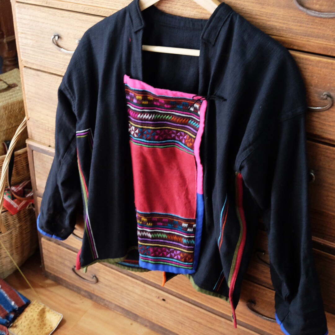 Tradional Akha Tribe Handweaving and Hand Embroidered Ethic Overcoat - Etsy