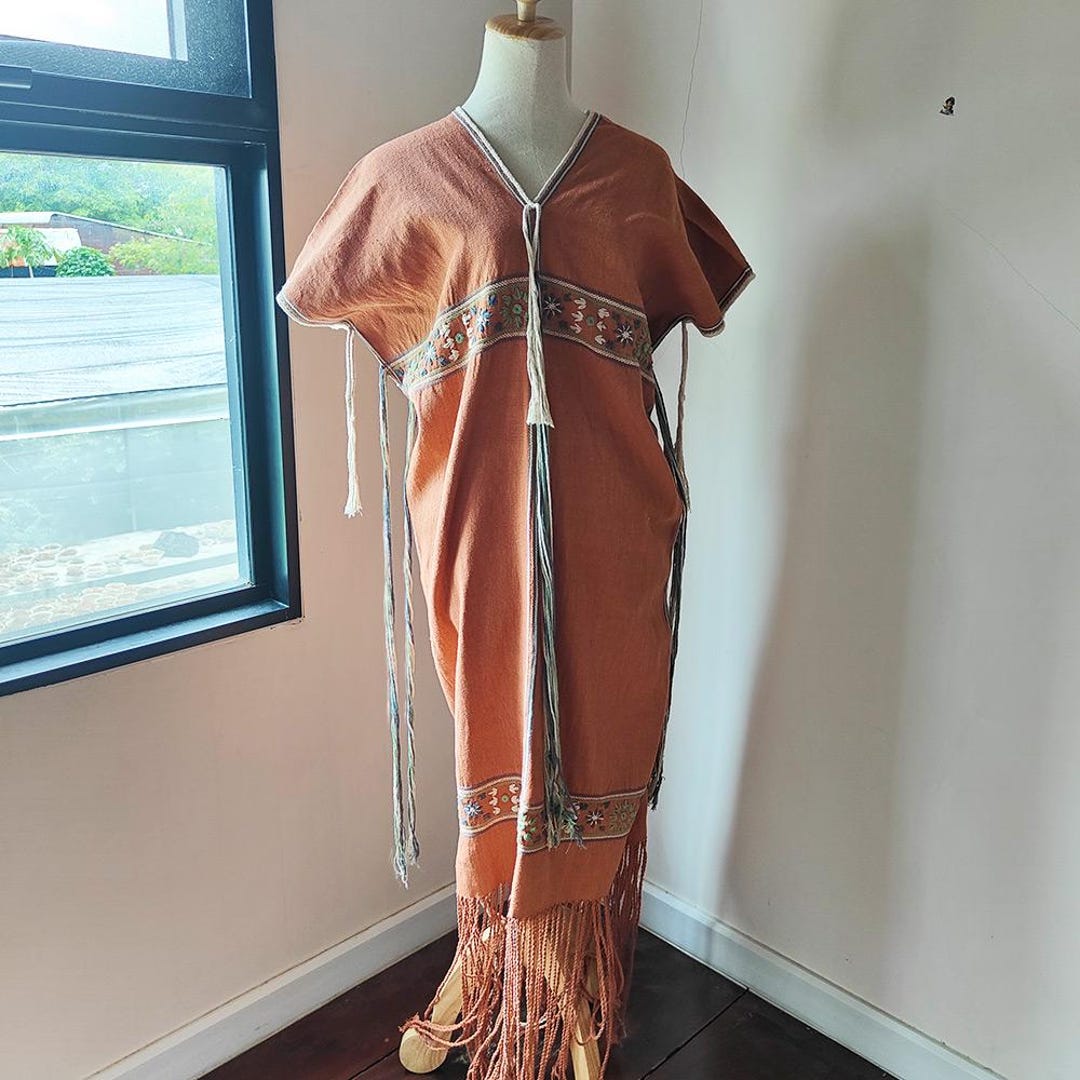 Handwoven Karen Tribe Women Traditional Bohemian Dress From Thailand ...