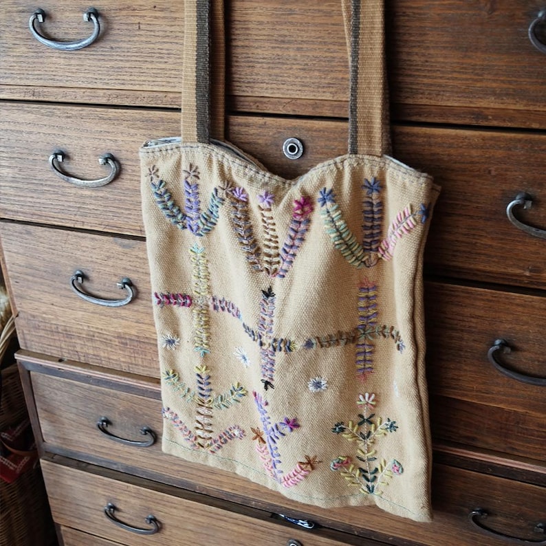 Handwoven Embroidered Tote Bag: Dara-ang Tribe Handspun Cotton - Etsy