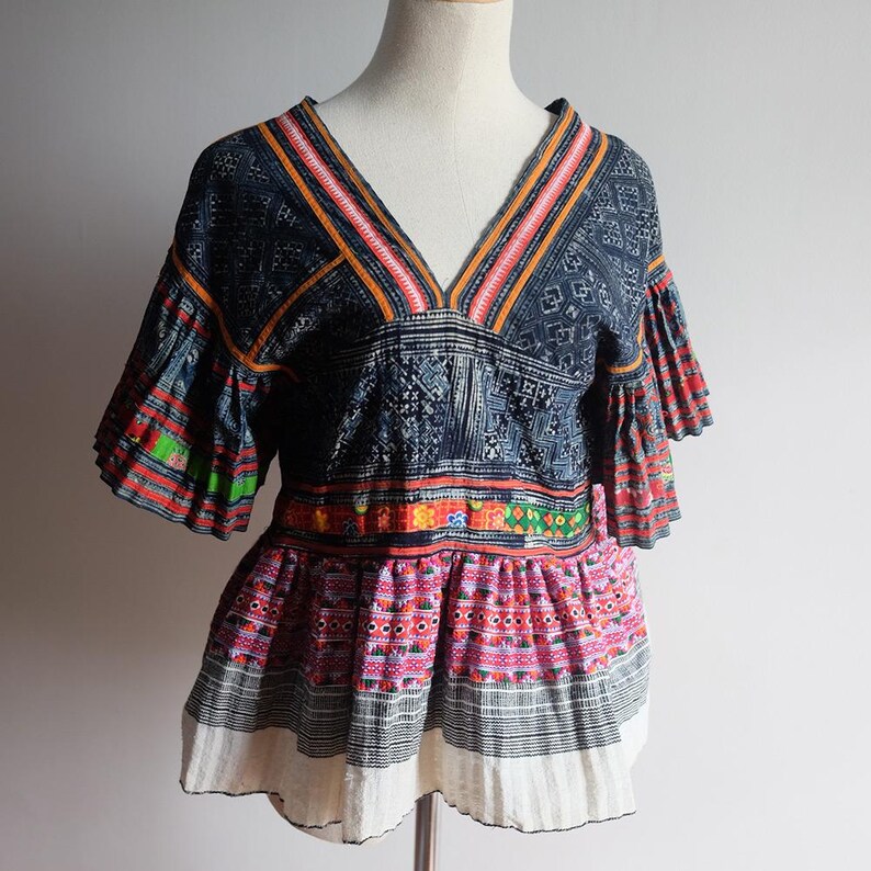 HMONG Hill Tribe With Hand Painted / Hand Embroidered Bohemian Style ...