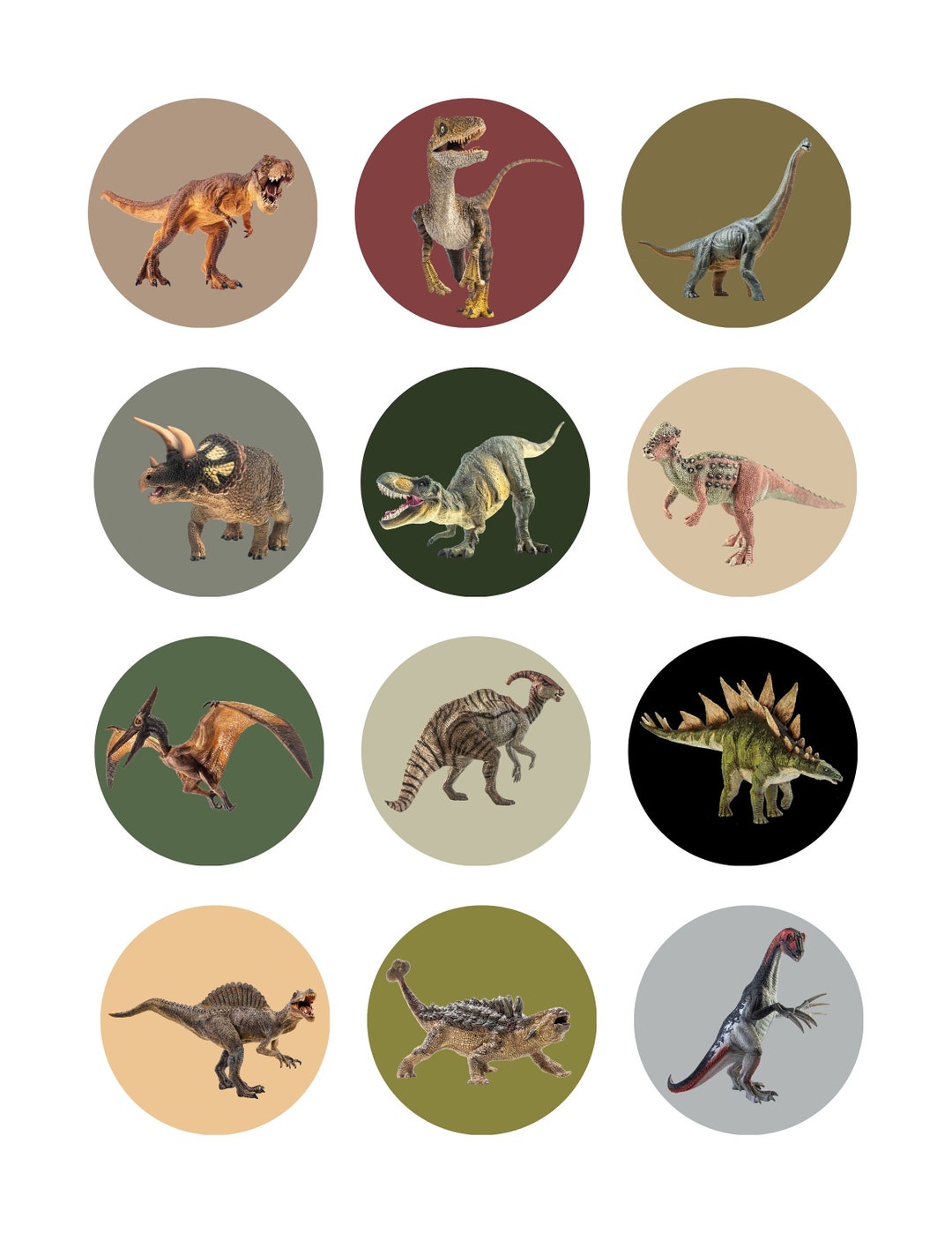 Dinosaurs Cupcake Toppers, Dinos, Dinosaur Party, Jurassic Park ...