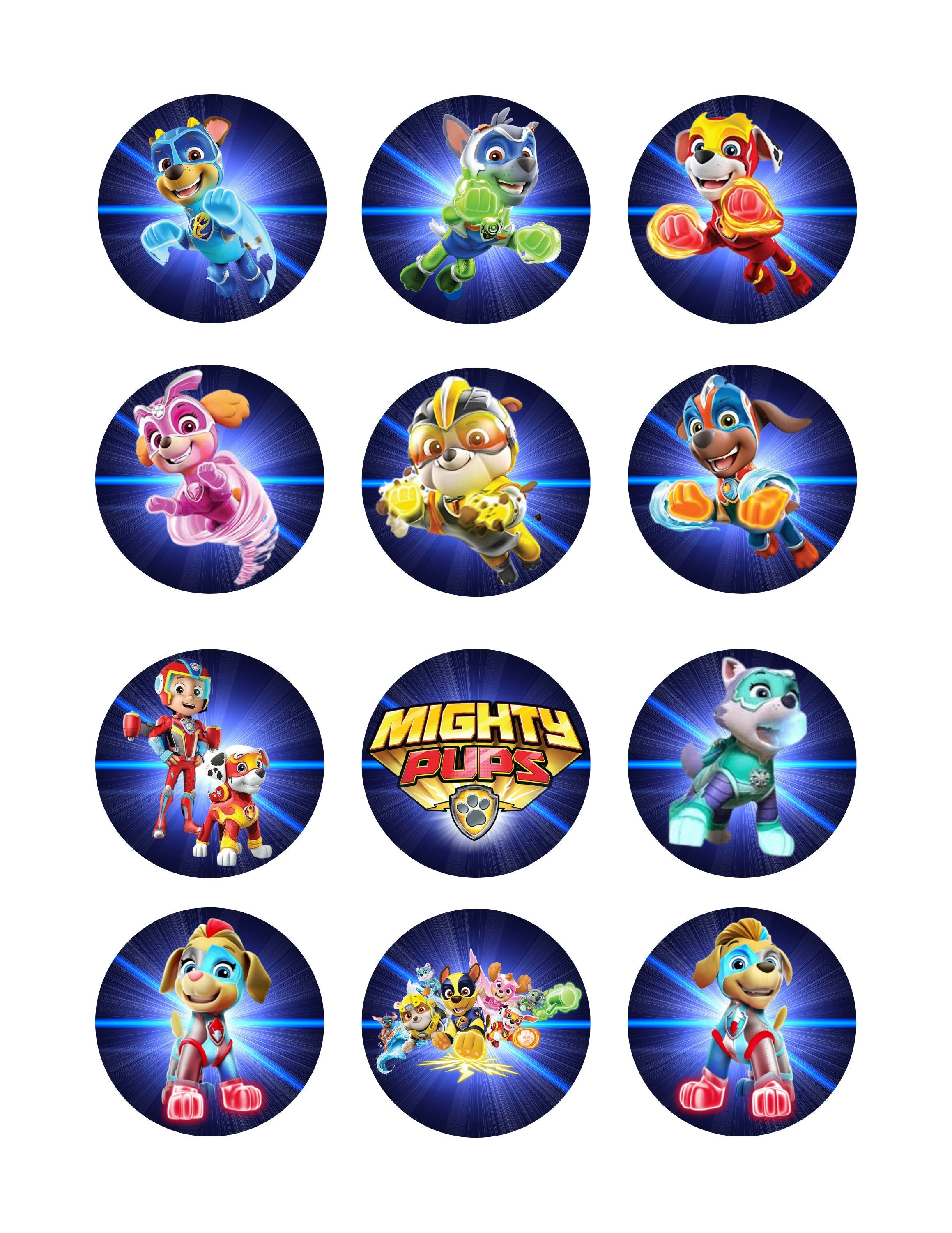 Kits & How To All 12 Pup Tags Paw Patrol Sewing & Fiber Craft Supplies ...