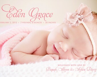 Custom Birth Announcement Plates - Etsy