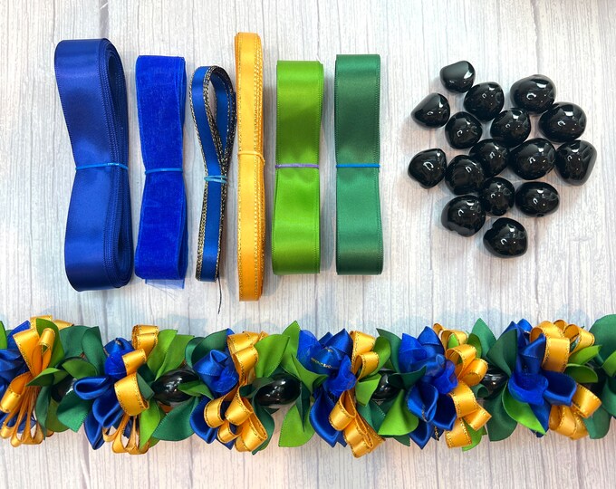 Do It Yourself Ribbons for Beautiful Pink Hawaiian Flower Ribbon Lei - Etsy