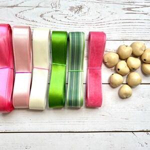 Do It Yourself Ribbons for Beautiful Pink Hawaiian Flower Ribbon Lei - Etsy