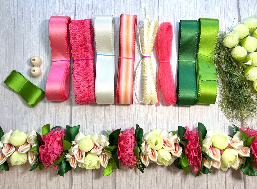 Do It Yourself Ribbons for Beautiful Pink Lace and Petite Rose - Etsy