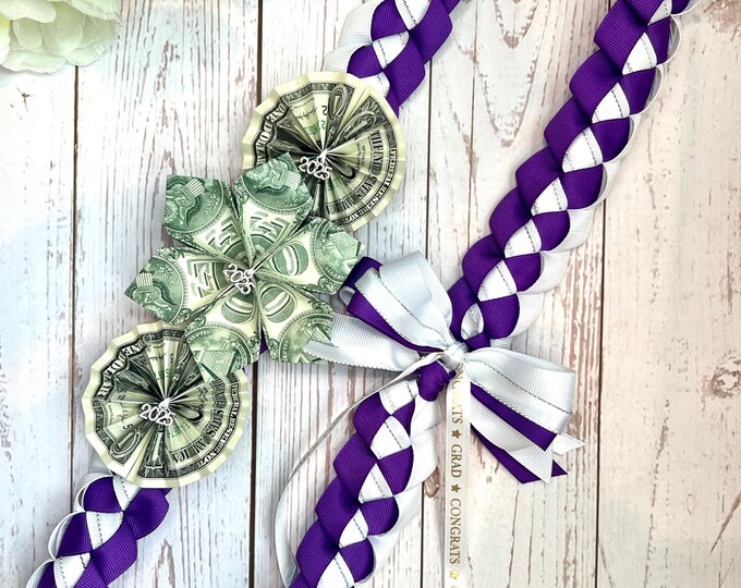 2025 Graduation Lei Single Braided Satin Ribbon Personalized - Etsy