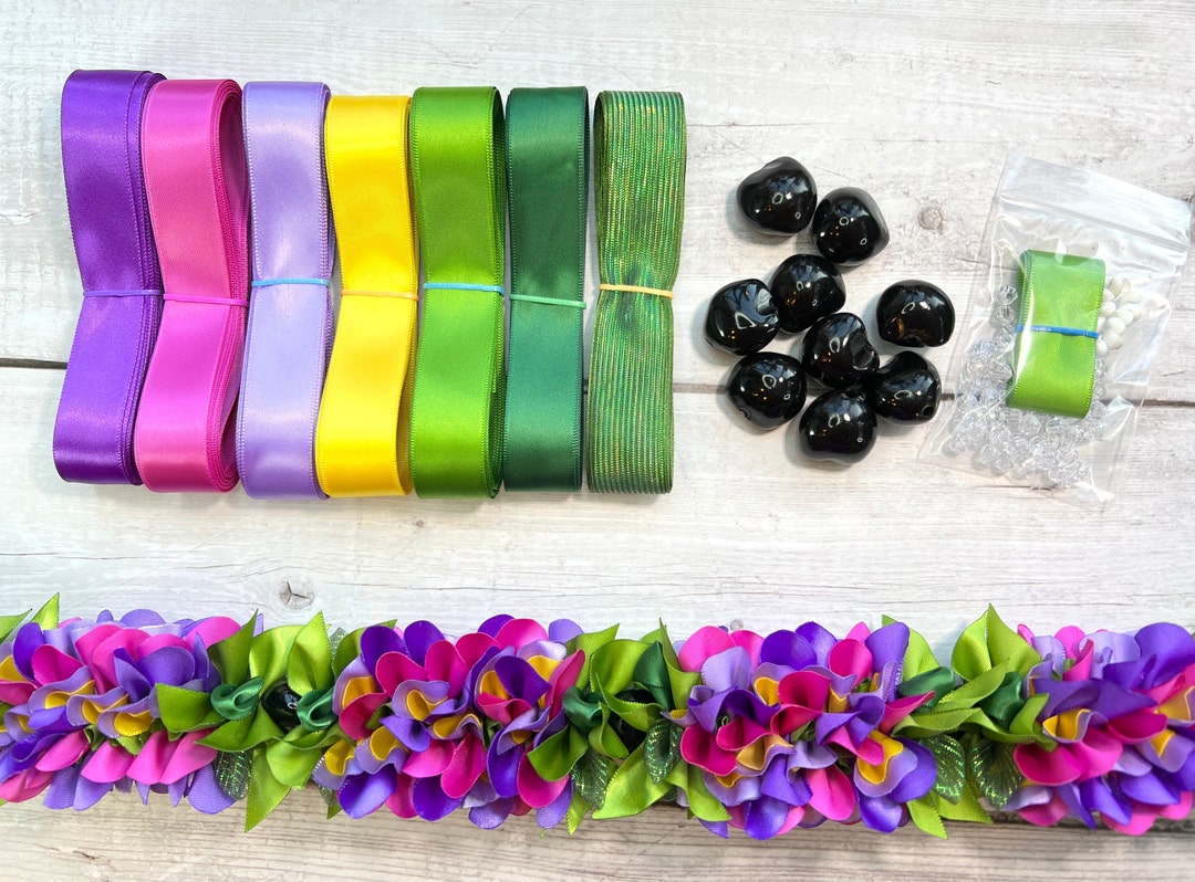 Do It Yourself Ribbons for Purple Ola'a Beauty Hawaiian Flower Ribbon ...