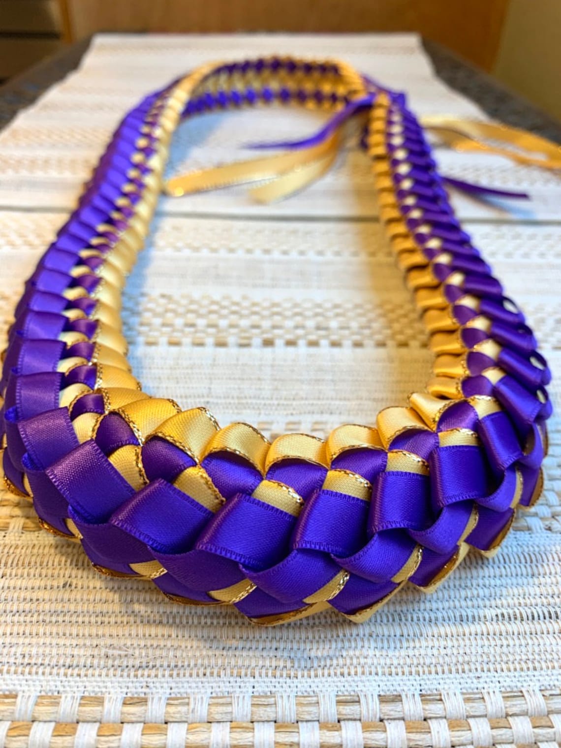 Graduation Lei Double Braided Satin Ribbon Personalized - Etsy