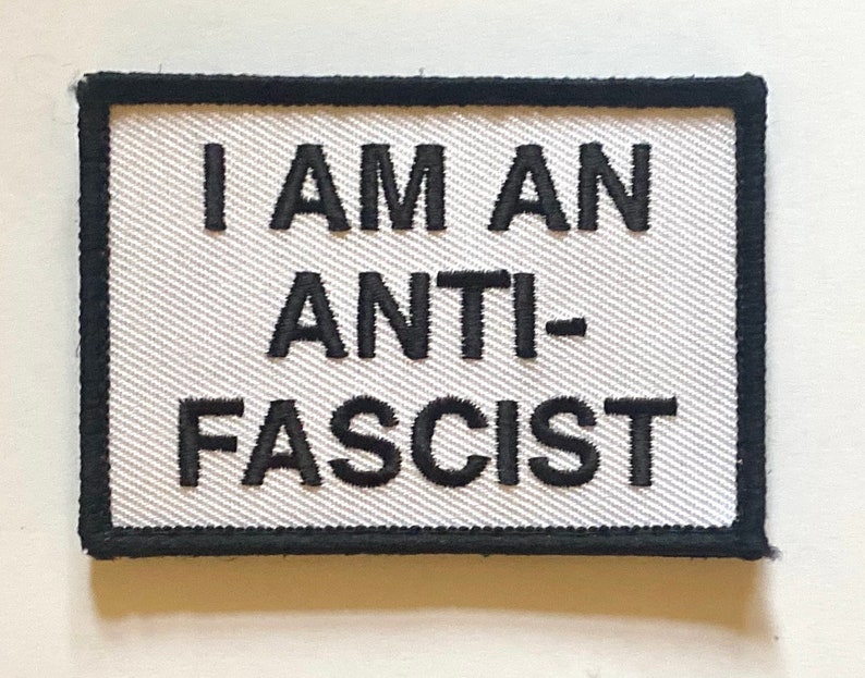I Am Am Anti-fascist Morale Patch - Etsy Sweden