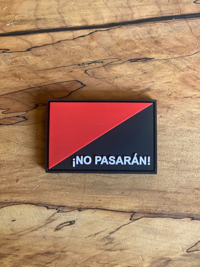 PVC No Pasarán Syndicalist Flag Patch - Etsy
