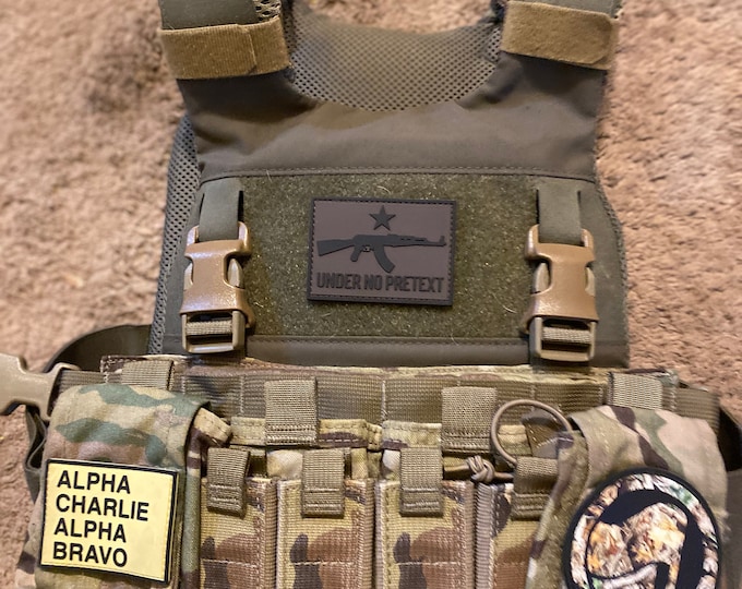 PVC Under No Pretext Subdued Morale Patch - Etsy