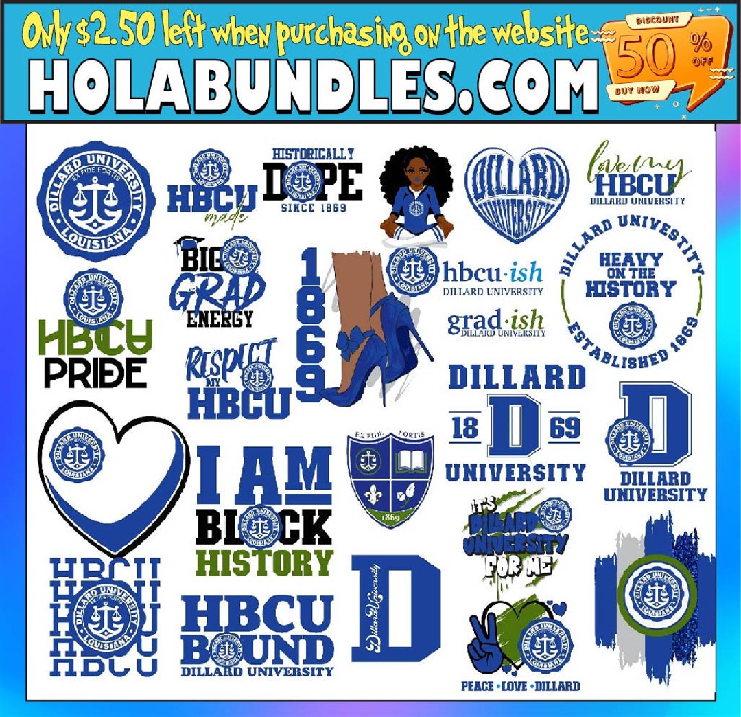 Dillard University Svg and Hbcu Svg Bundle Digital Download - Etsy
