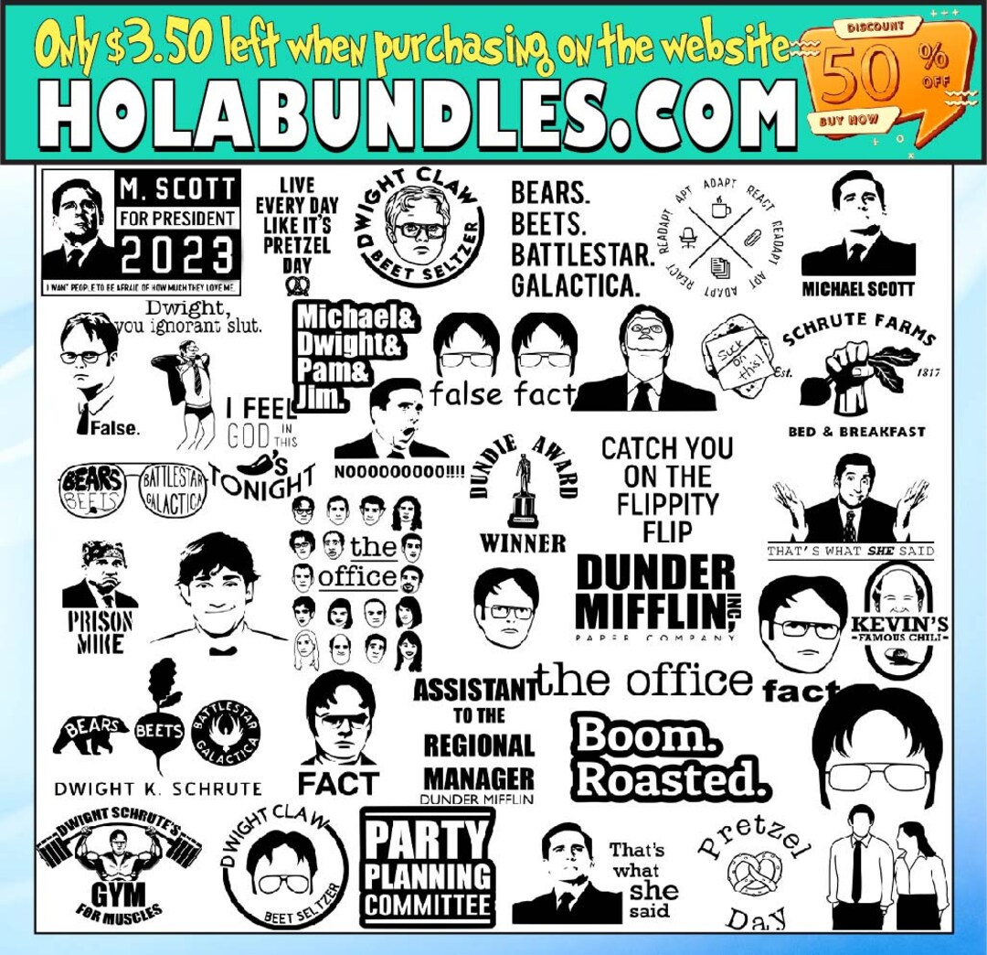The Office Bundle SVG the Office Svg the Office Svg the - Etsy