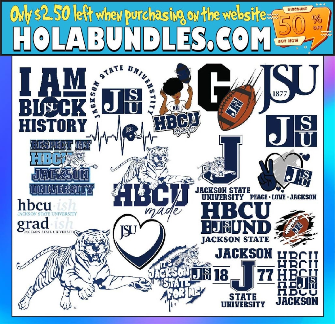 Jackson State University Tigers SVG JSU Theeilove Jackson - Etsy