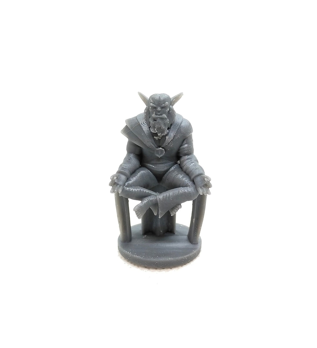 3D Printed Bugbear Male Monk Meditating Miniature, D&D, 3D Printed ...