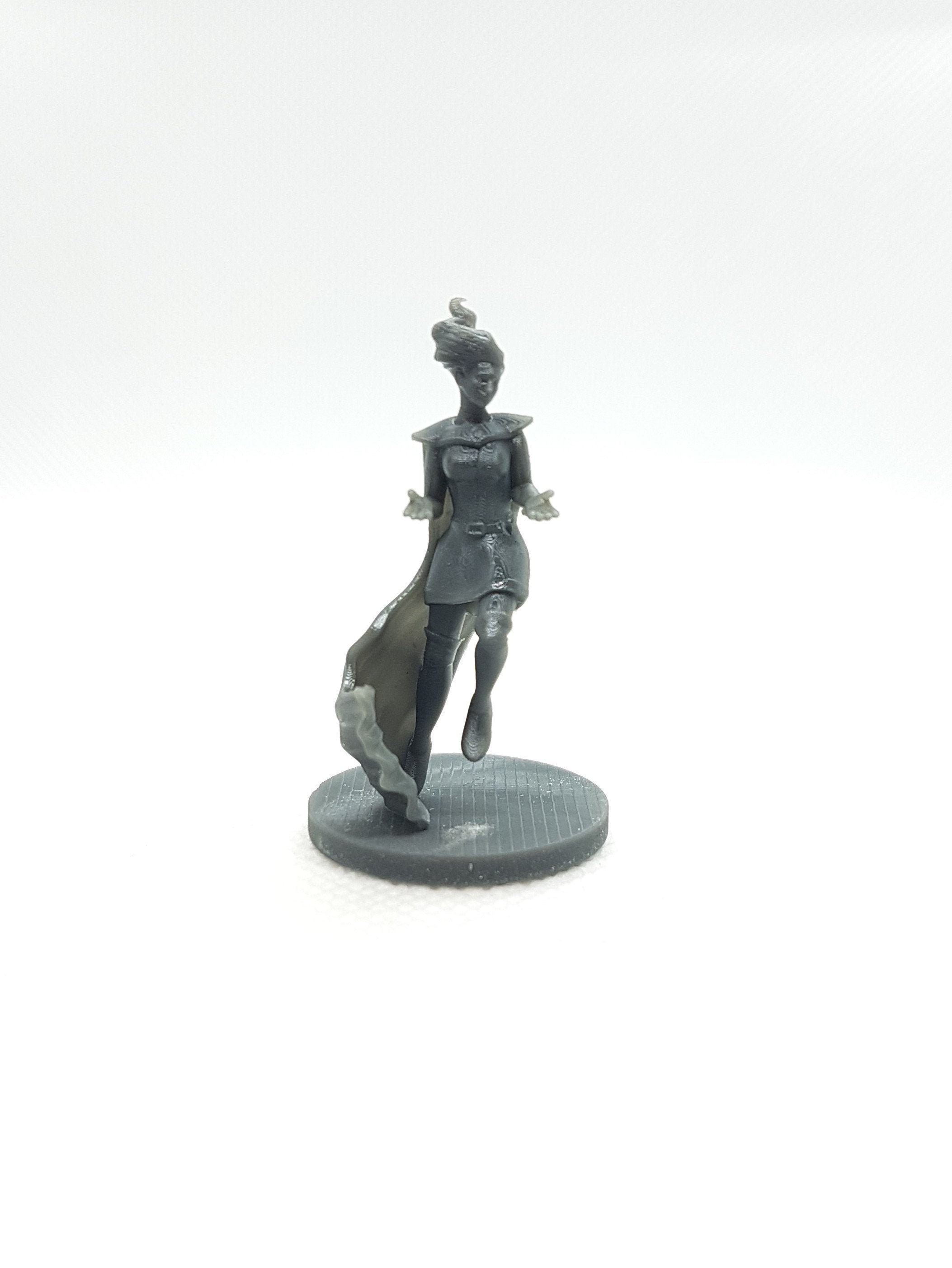 3D Printed Ghost Female Miniature 3D Printed Custom Figure - Etsy UK