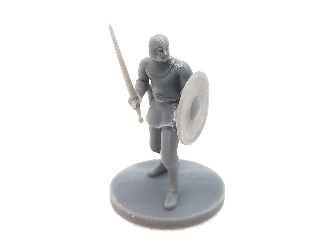 3D Printed Guard Miniature, D&D, 3D Printed Custom Figure, Resin ...