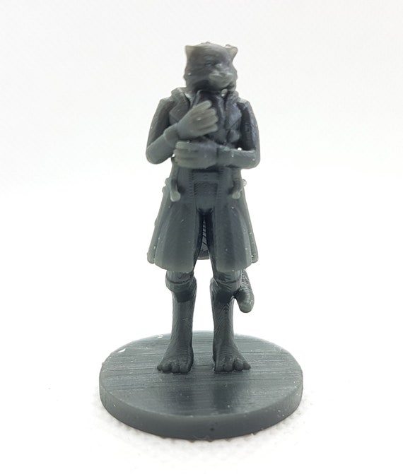 3D Printed Sir Meowington IV Miniature D&D 3D Printed Custom - Etsy