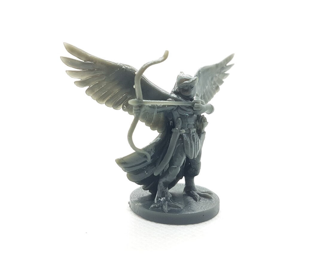 3D Printed Owlrakocra Miniature, D&D, 3D Printed Custom Figure, Resin ...