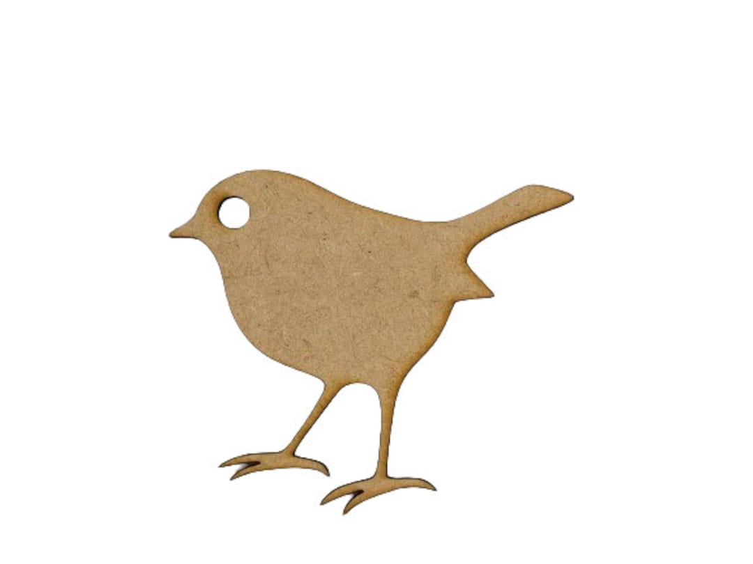 Blank of a Robin, Laser Cut in Wood, Suitable for Decoration and ...