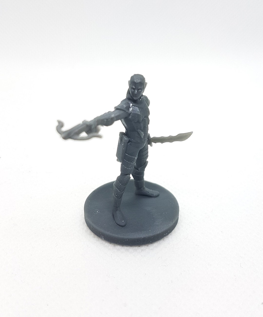 3D Printed Drow Miniature, D&D, 3D Printed Custom Figure, Resin ...