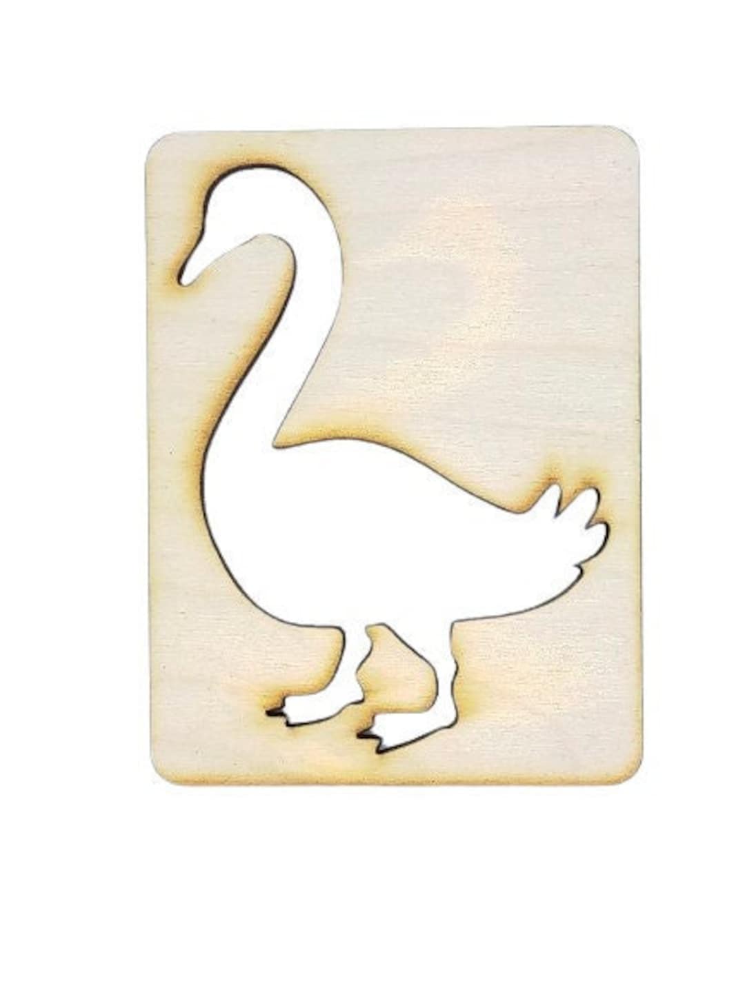 Stencil of a Goose, Laser Cut in Wood, Suitable for Decoration and ...