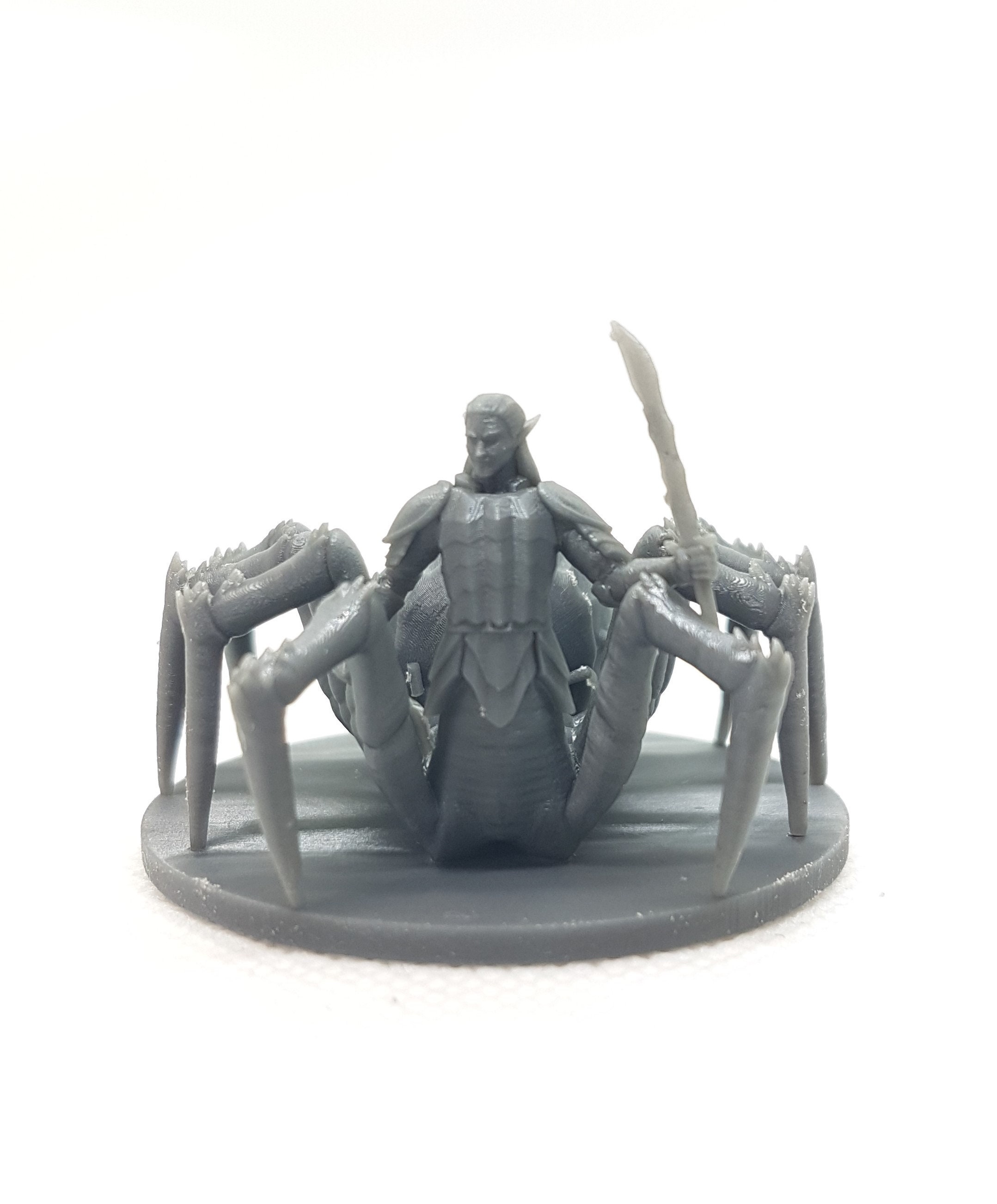 3D Printed Drider Male Miniature, D&D, 3D Printed Custom Figure, Resin ...