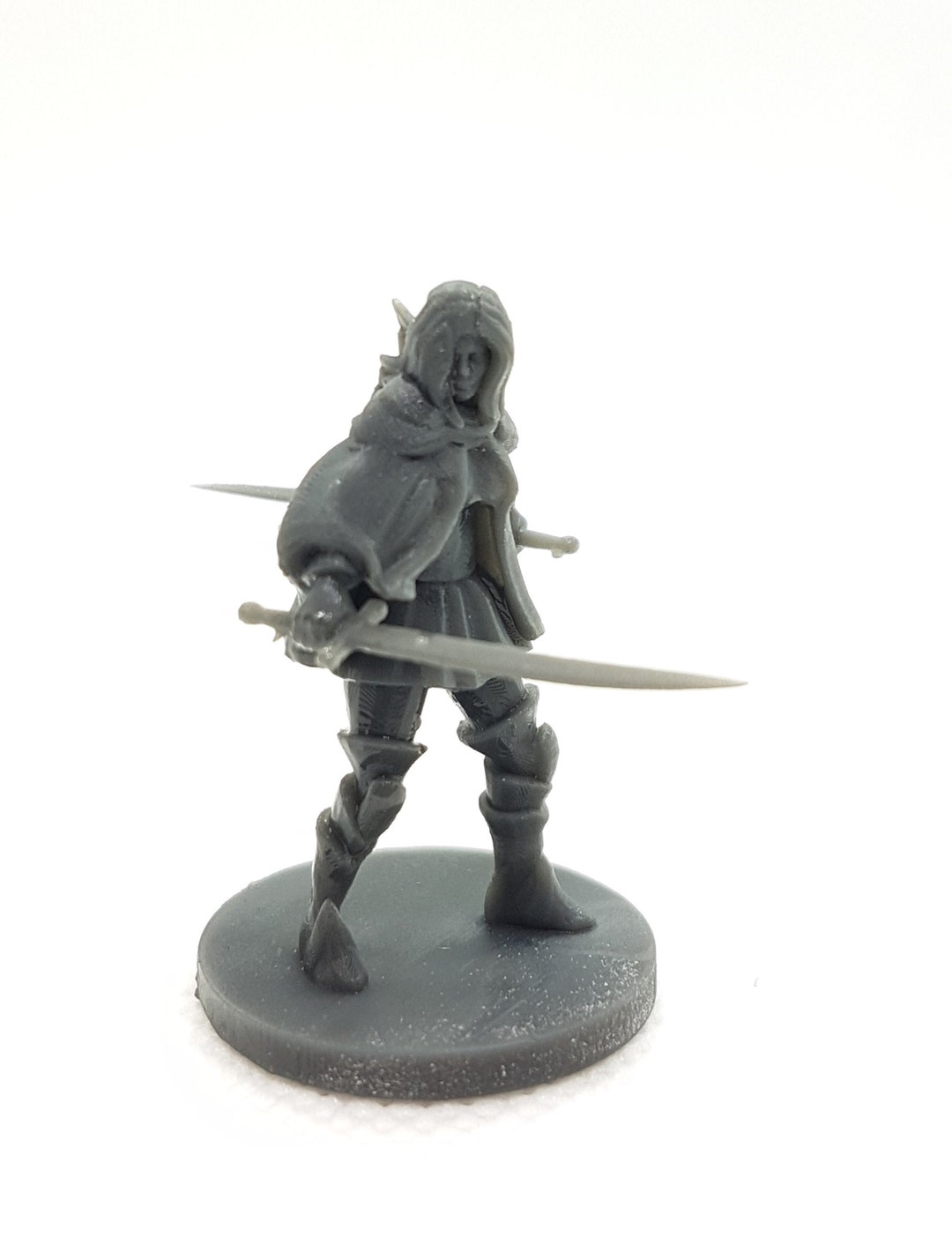 3D Printed Female Elven Bladesinger Miniature, D&D, 3D Printed Custom ...
