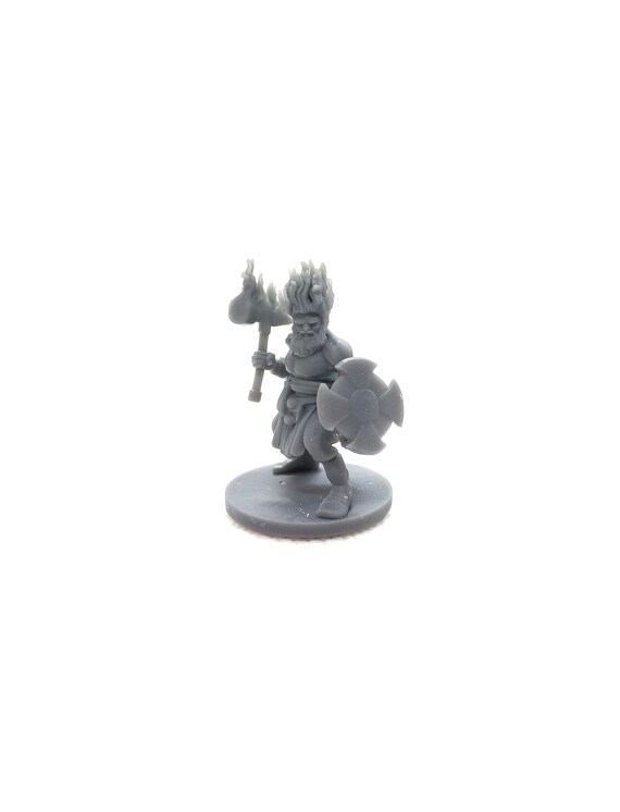 3D Printed Azer Miniature D&D 3D Printed Custom Figure | Etsy