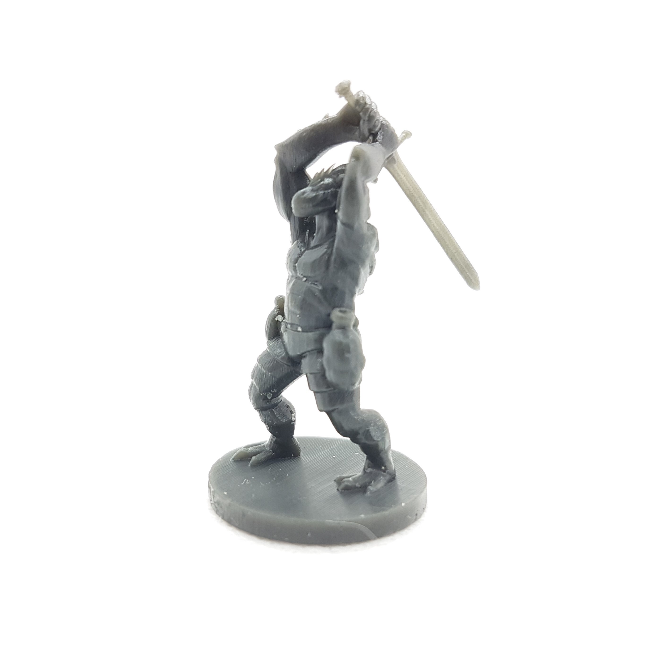 3D Printed Dragonborn Barbarian Miniature D&D 3D Printed - Etsy