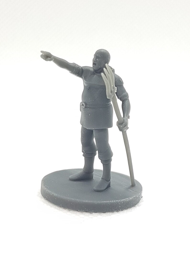 3D Printed Male Commoner Miniature D&D 3D Printed Custom - Etsy UK