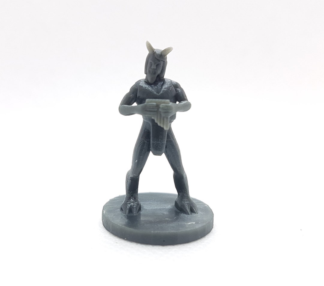 3D Printed Satyr Miniature, D&D, 3D Printed Custom Figure, Resin ...