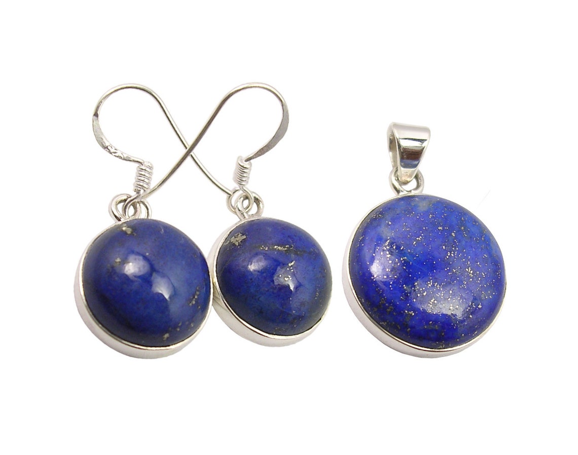 Round Shape Heavy Jewelry Sets for Women's 925 Sterling - Etsy