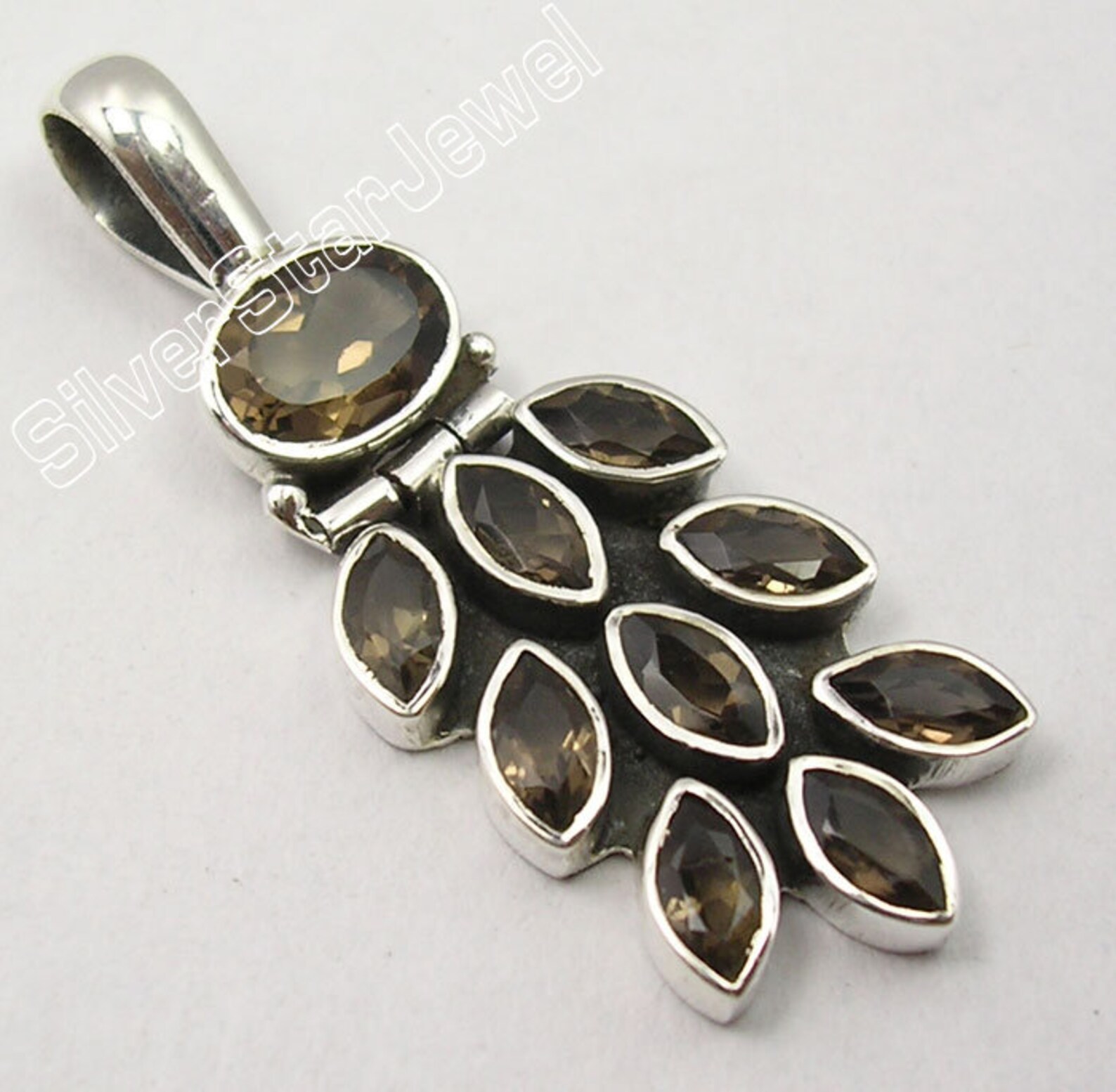 Stamp 925 Pure Silver Blue Fire Natural RAINBOW MOONSTONE - Etsy