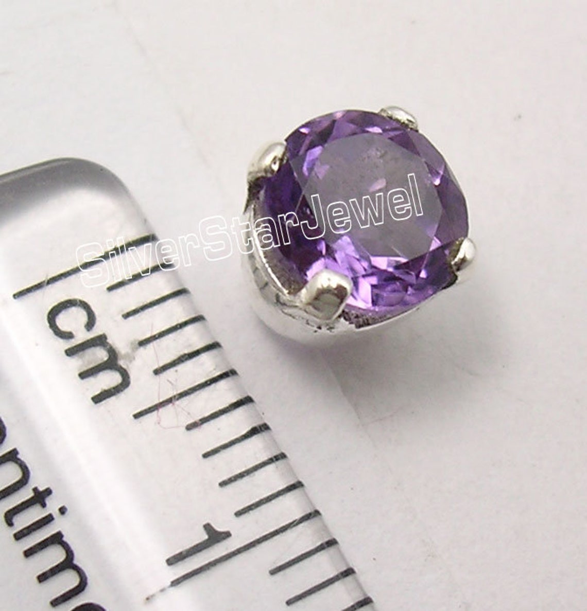 Amazing 925 Pure Solid Silver Purple Color Cut Natural - Etsy
