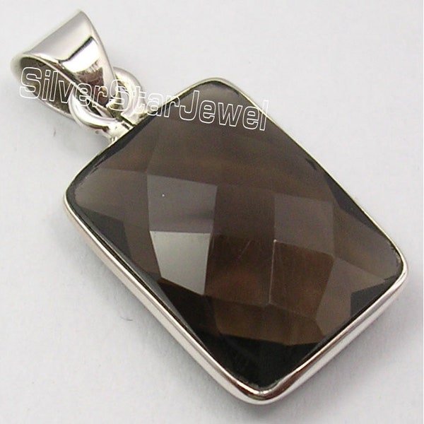 Smoky Quartz Pendant - Etsy
