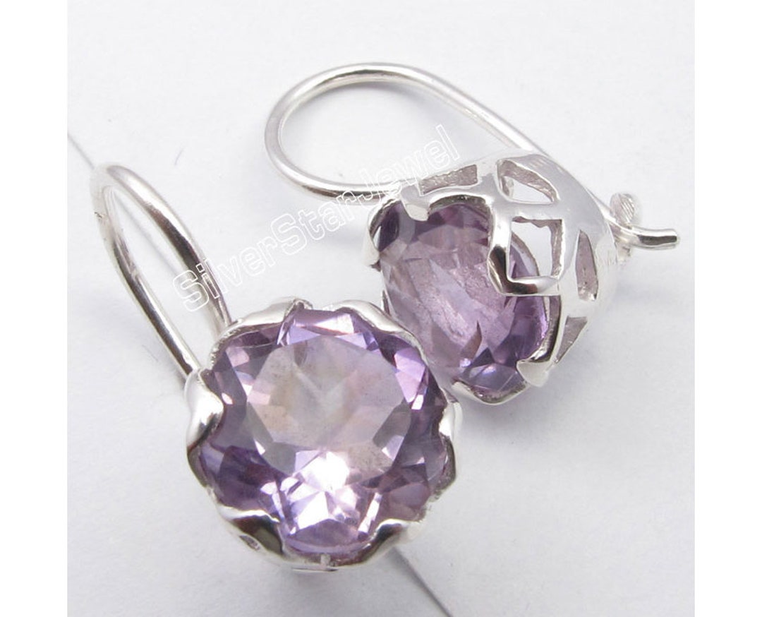 Pretty 925 Solid Silver Cut Natural Purple Color AMETHYST Gem - Etsy