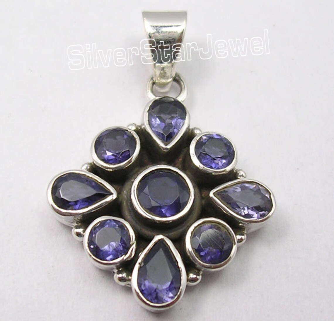 Fashionable 925 Stamp Sterling Solid Silver Sparkling Real - Etsy